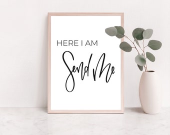Here I Am Send Me - Etsy