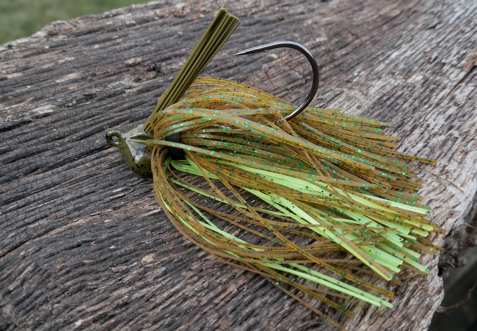 Green Pumpkin Chartreuse GRT Jig - Etsy