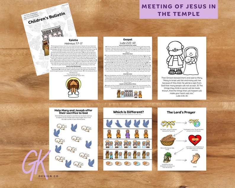 Feast of Meeting of Jesus Christ in the Temple Orthodox Kids’ Bulletin ...