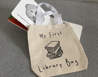 Library Book Bag - Etsy
