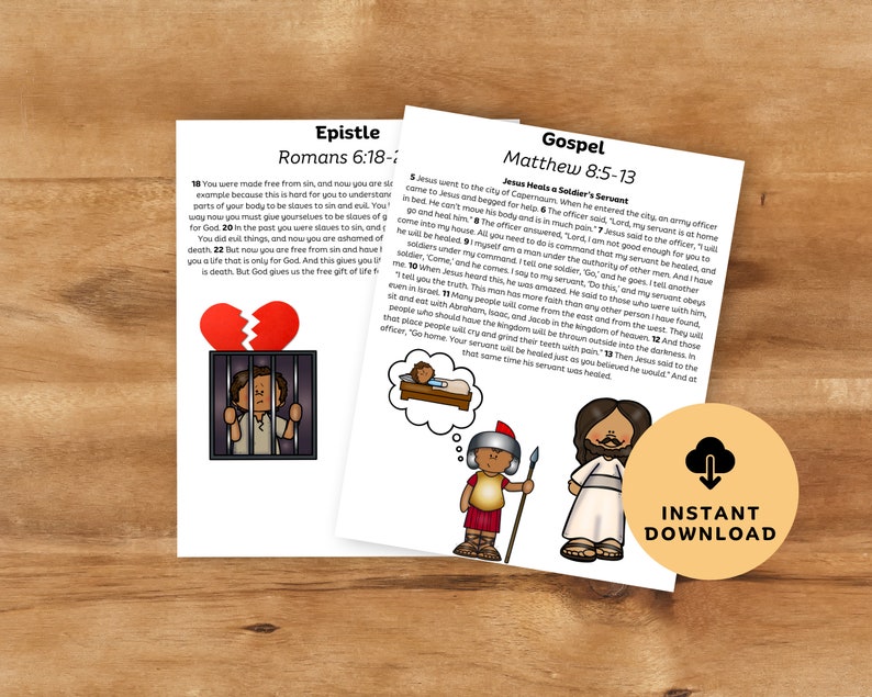 Matthew 8:5-13 Children's Orthodox Christian Divine Liturgy Church ...