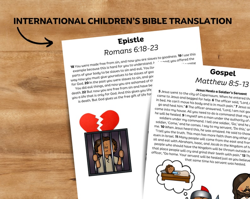 Matthew 8:5-13 Children's Orthodox Christian Divine Liturgy Church ...