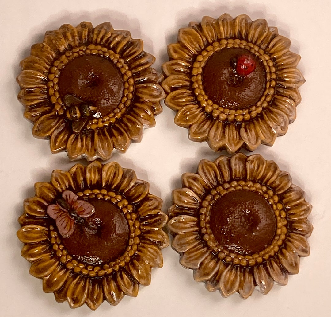 Handmade Sunflower Magnets, Butterfly, Bee, Ladybug - Etsy