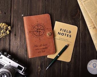 Refillable Genuine Leather Journal Cover for Pocket Size Field - Etsy