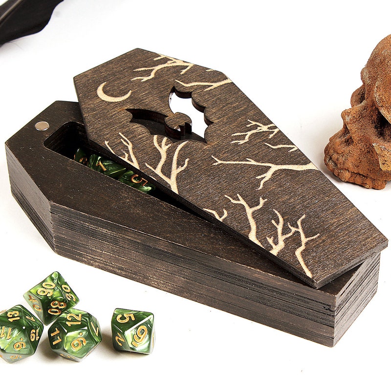 Dnd Coffin Dice Box - Etsy UK