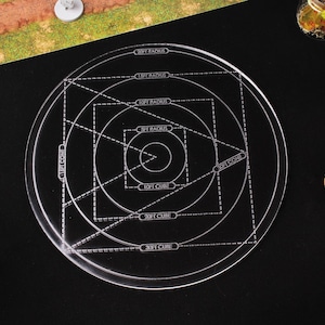 Transparent Dnd Spell Template: Area of Effect Ruler - Etsy