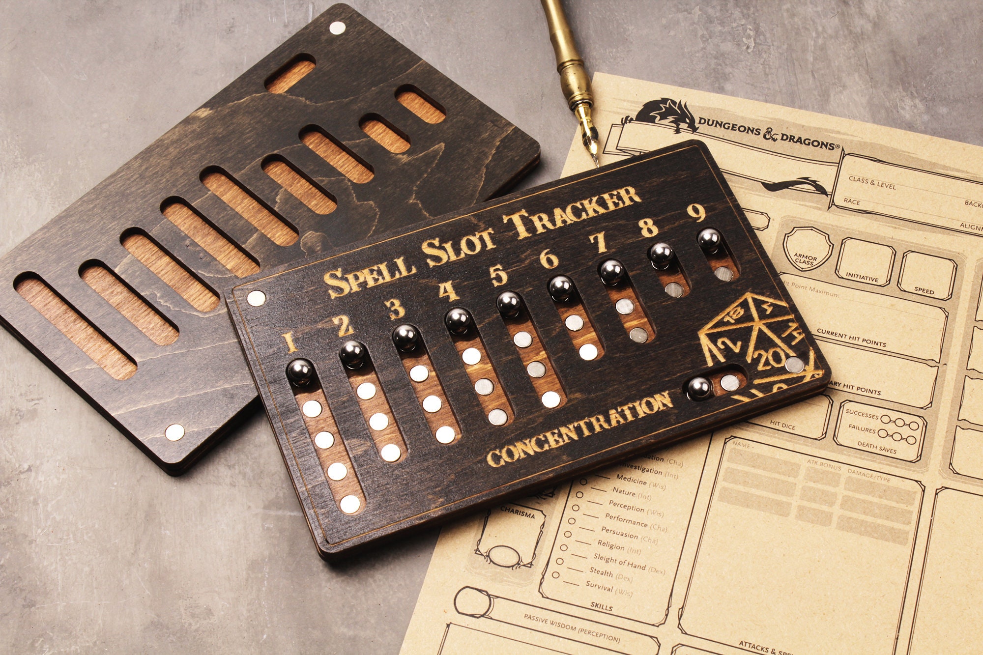 Personalized Dnd 5e Spell Slot Tracker: Dungeons and Dragons - Etsy