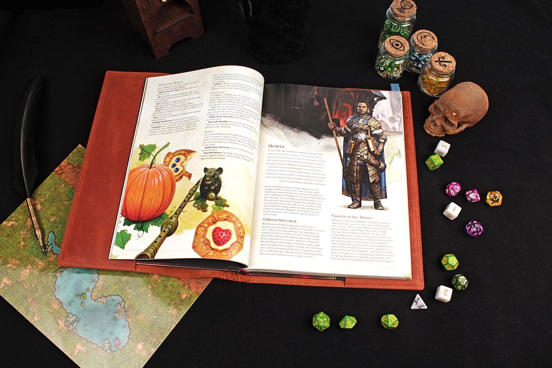 Custom D&D Book Cover: Personalized Dungeons and Dragons Guide - Etsy