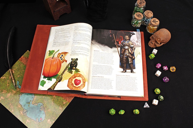 Custom D&D Book Cover: Personalized Dungeons and Dragons Guide - Etsy