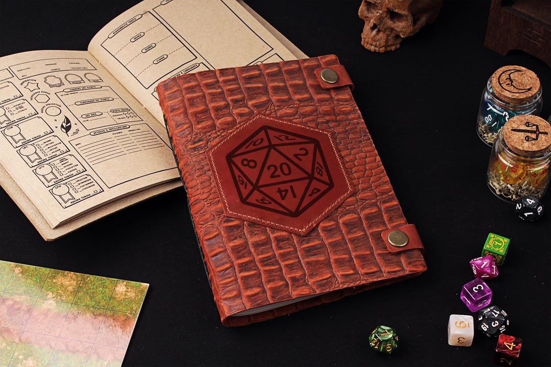 Personalized Leather Dnd Journal: Custom Dungeons and Dragons Character ...