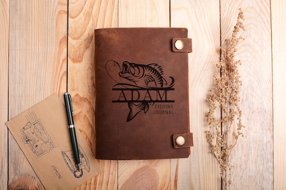 Fishing journal Personalized recipe journal Father recipe | Etsy