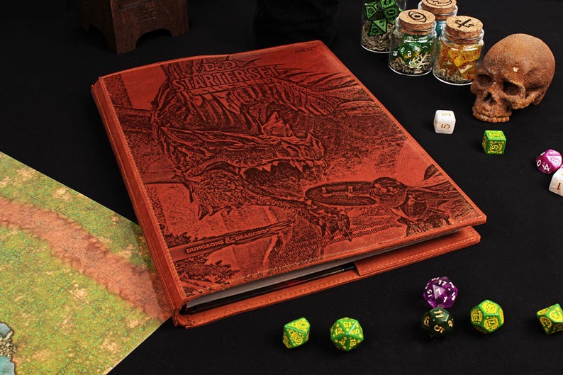 Custom D&D Book Cover: Personalized Dungeons and Dragons Guide - Etsy