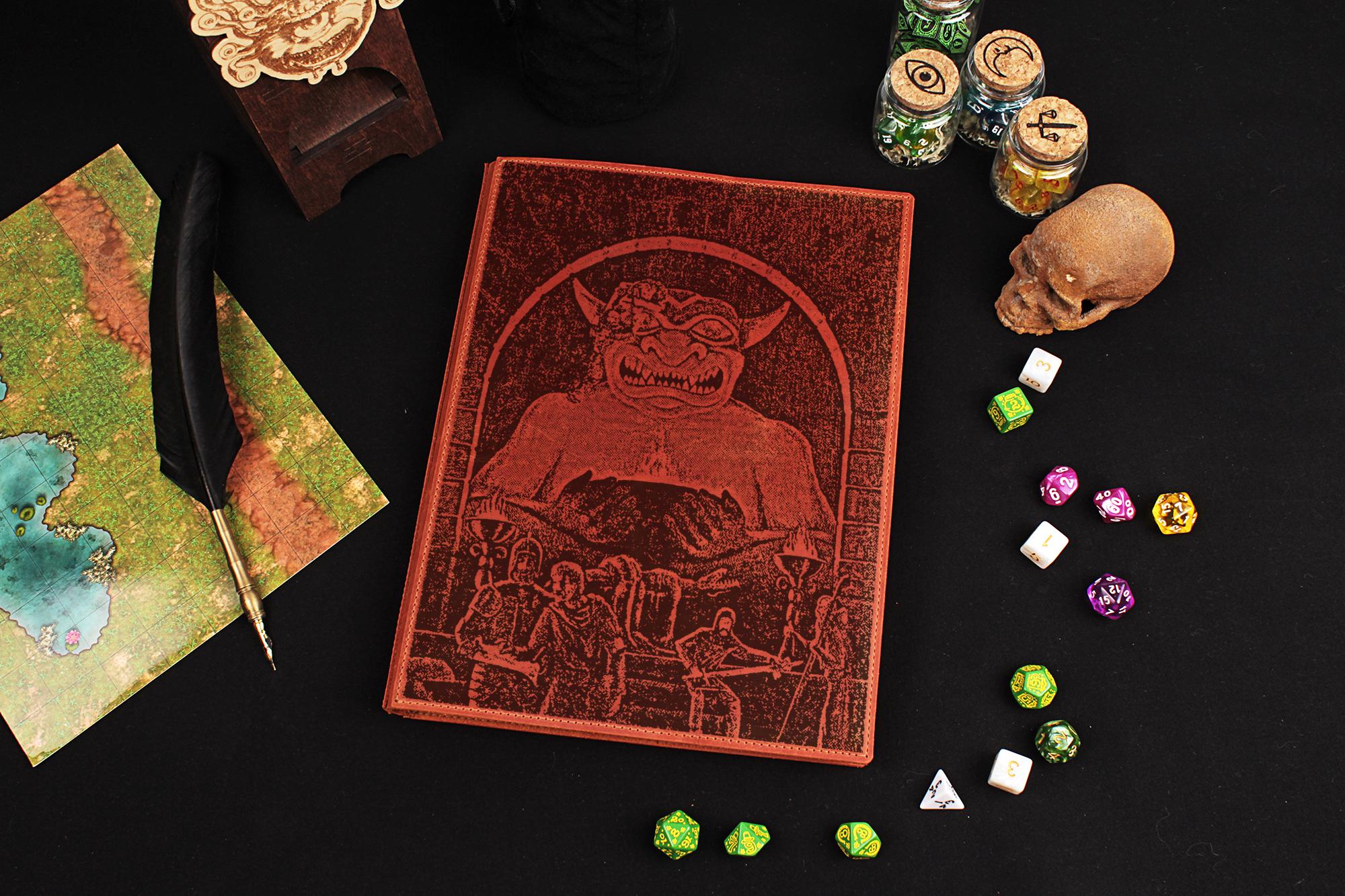 Custom D&D Book Cover: Personalized Dungeons and Dragons Guide - Etsy