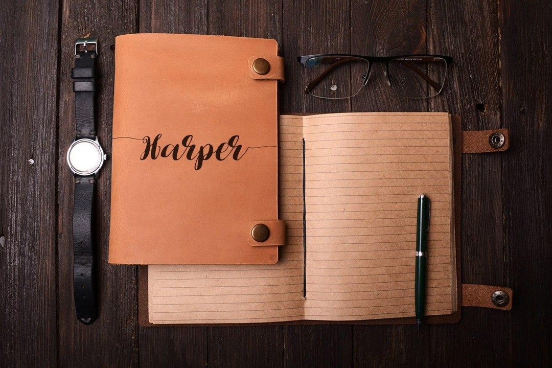 Custom Journal With Name, Custom Leather Journal Personalized, Custom ...