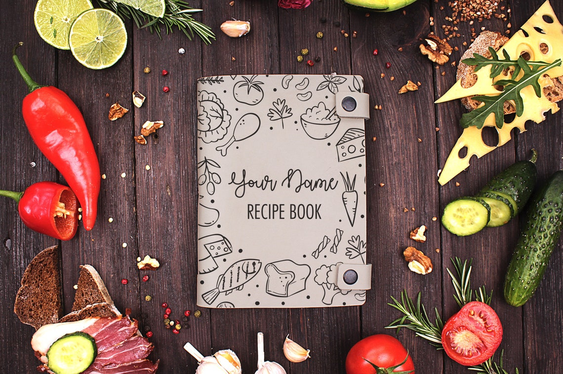 Custom Leather Recipe Book: Personalized Family Cookbook - Etsy