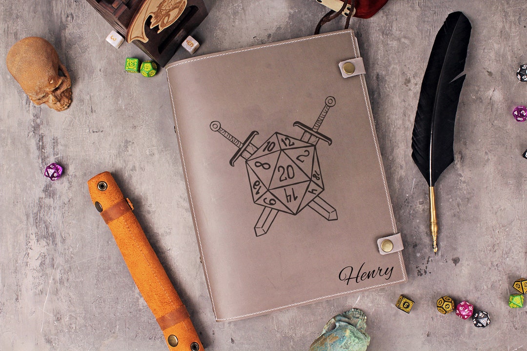 Custom Leather DND Journal: Dungeons and Dragons Notebook - Etsy