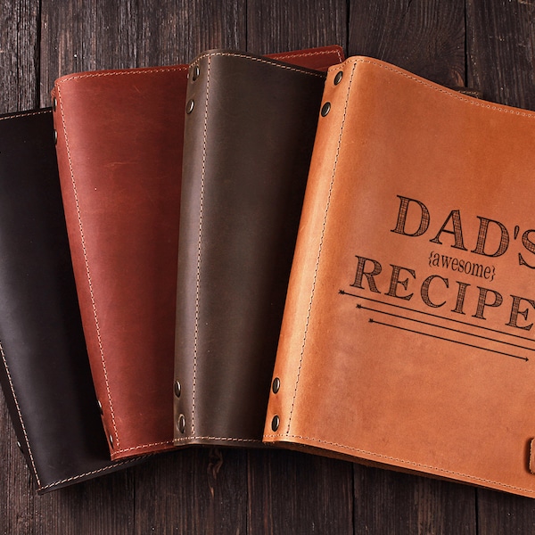 Leather Recipe Book - Etsy
