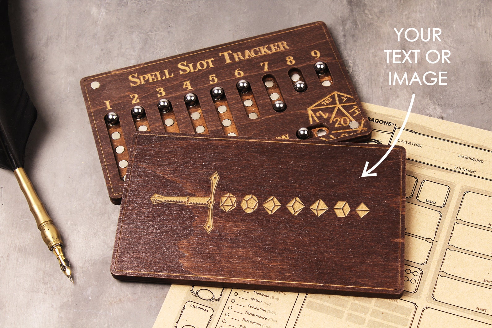 Personalized Dnd 5e Spell Slot Tracker: Dungeons and Dragons - Etsy