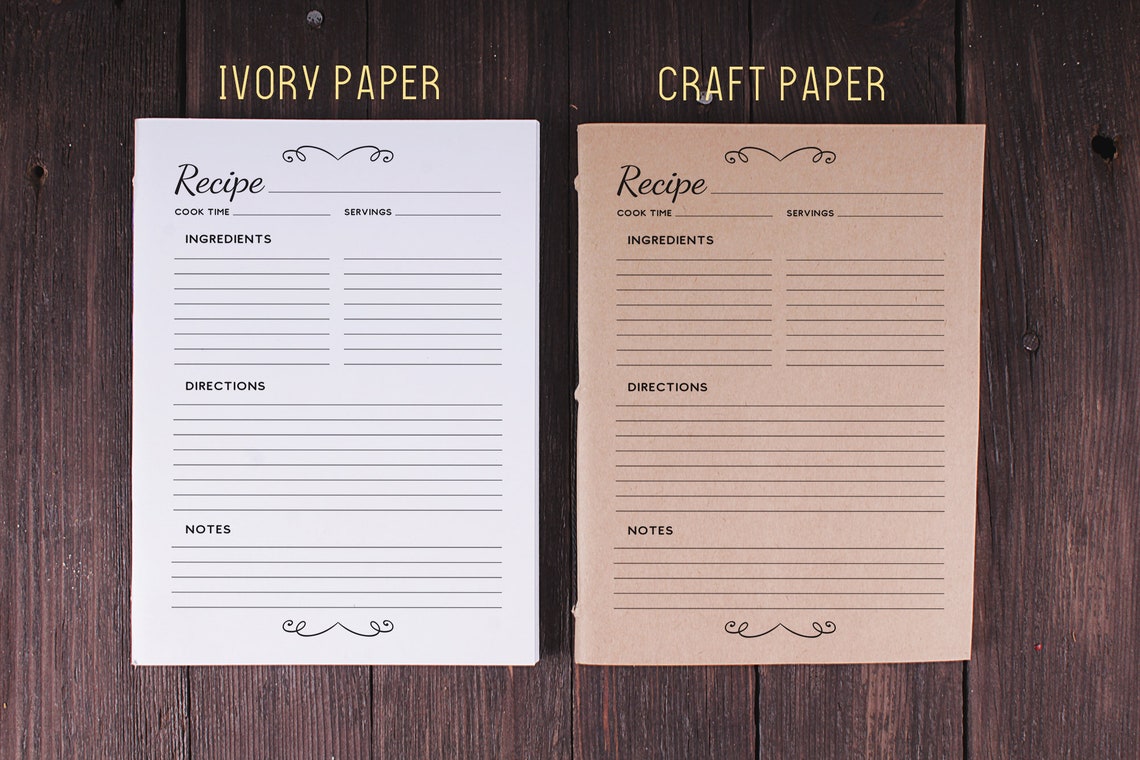 Leather Recipe Journal Personalized Gift Leather Cook Book - Etsy