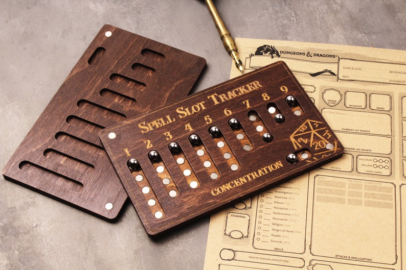Personalized Dnd 5e Spell Slot Tracker: Dungeons and Dragons - Etsy