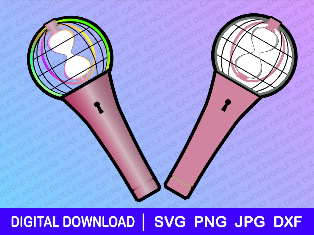 Ateez Lightstick Designs 2 Versions Download File Dxf Png - Etsy