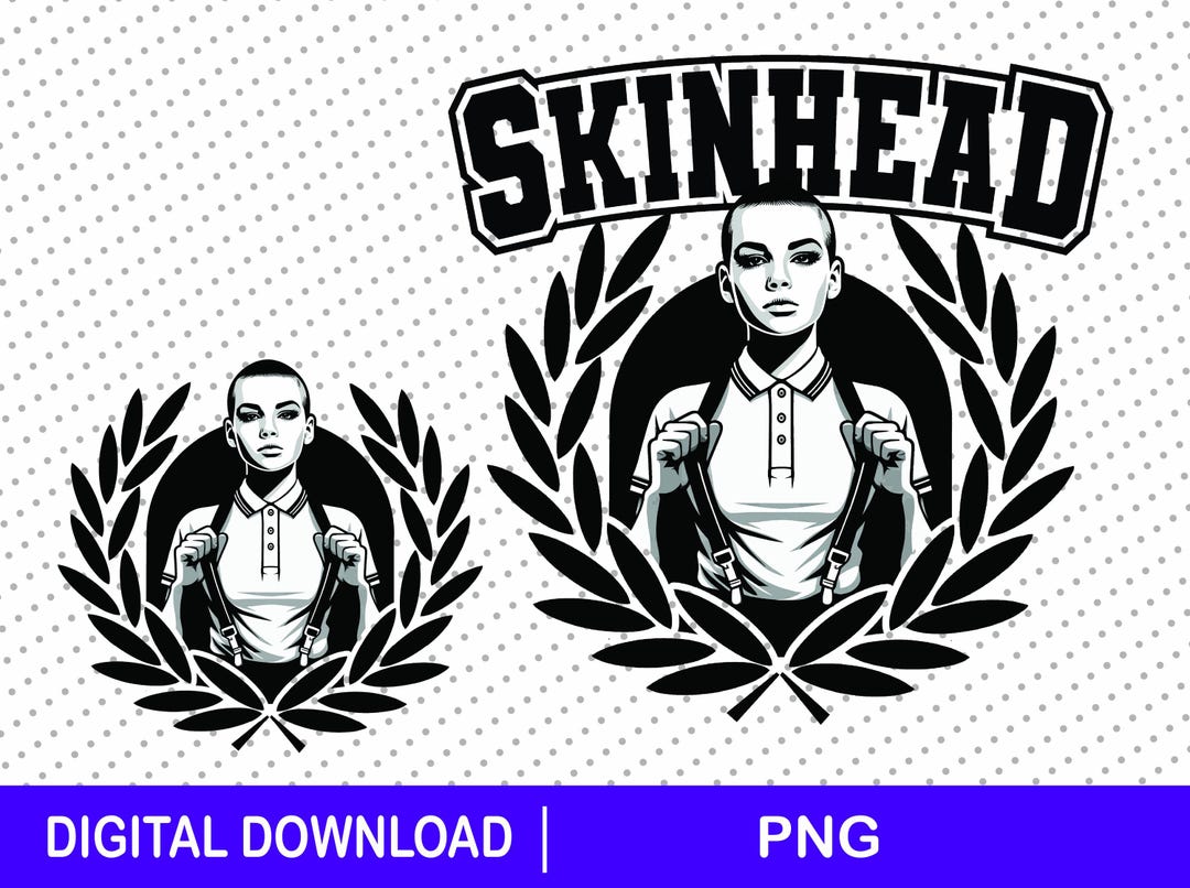 Skinhead Girl Design, Download File, Png, Skin Girl, Skinhead T Shirt ...
