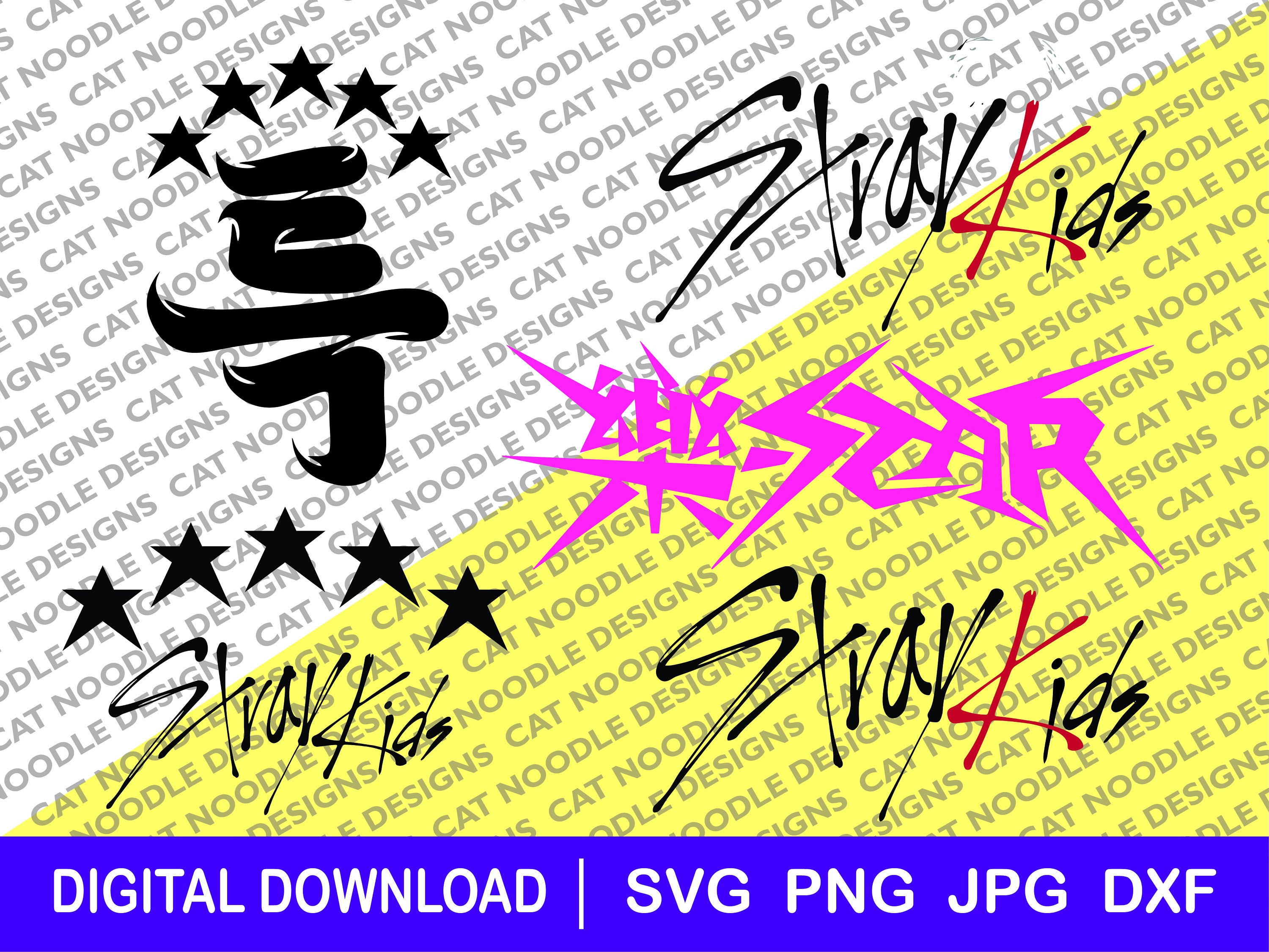 Stray Kids Logos, Download File, Dxf, Png, Cricut, Gift, Stray Kids Svg ...