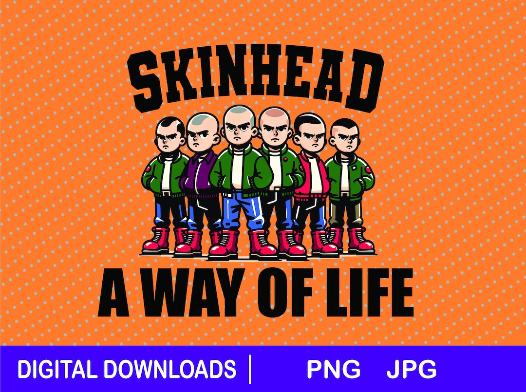 Skinhead A Way of Life, Download File, Png, Birthday Gift, Skinhead T ...