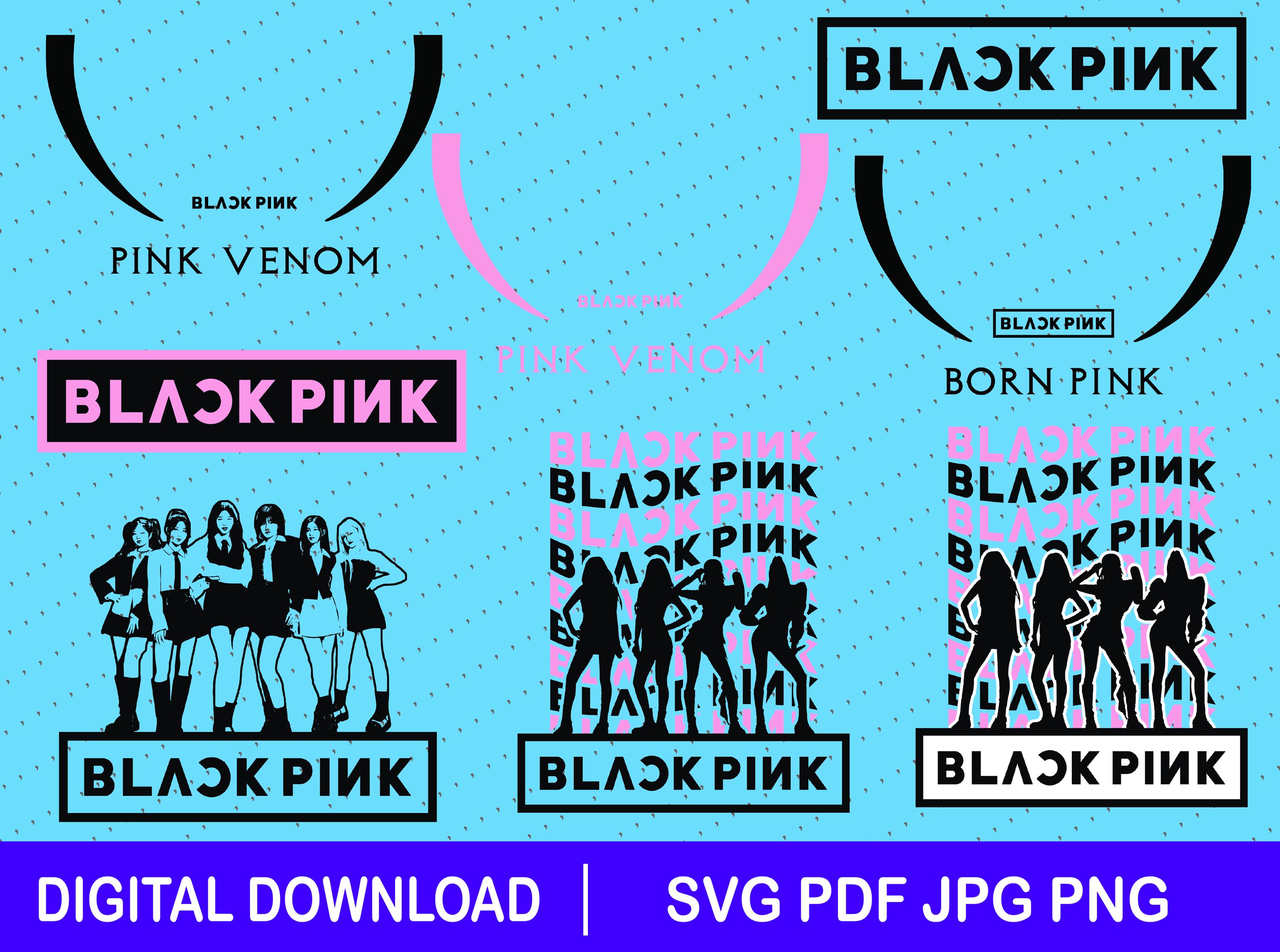 Blackpink Logos, Download File, Png, Svg, Pdf, Jpg Blackpink Gift, Kpop ...