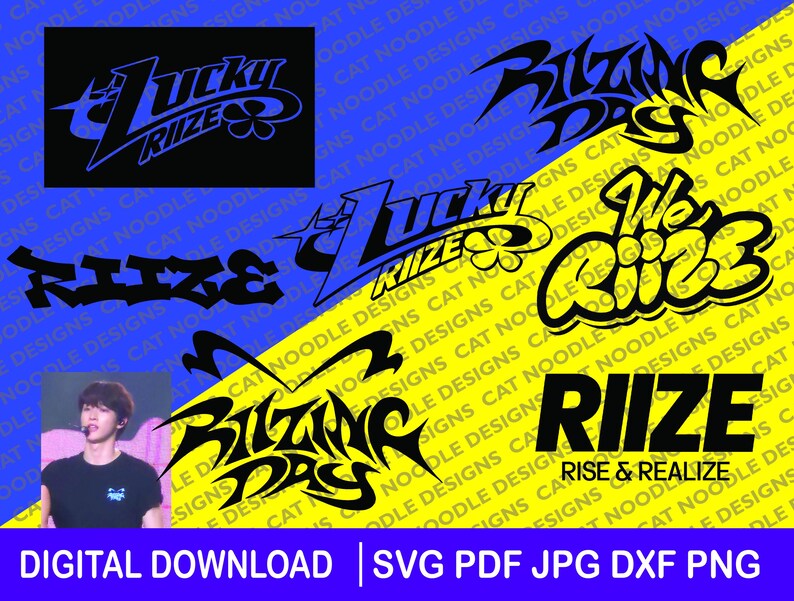 Riize Logos, Download File, Dxf, Png, Svg, Pdf, Jpg Cricut, Gift, Kpop Svg, for Stickers, Kpop ...