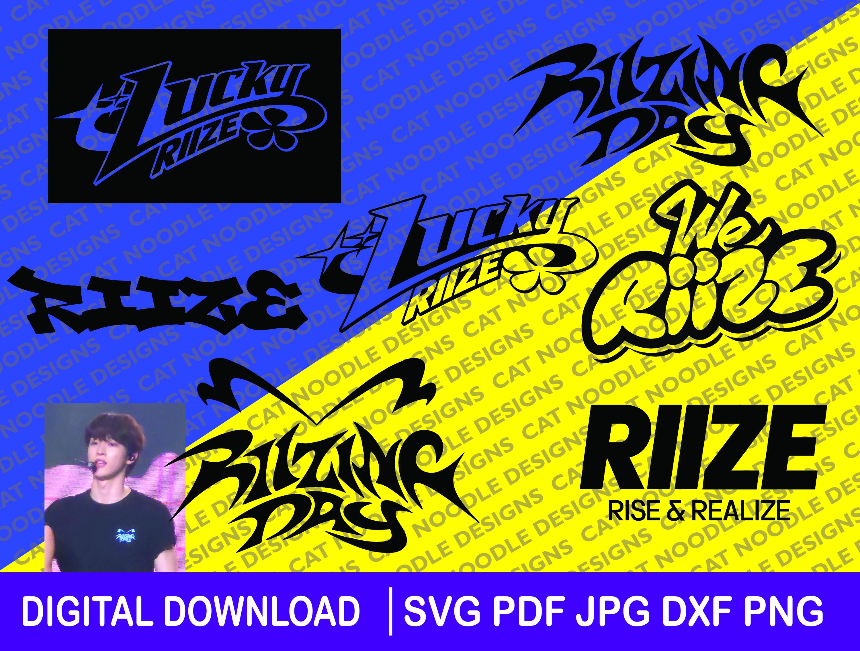 Riize Logos, Download File, Dxf, Png, Svg, Pdf, Jpg Cricut, Gift, Kpop ...