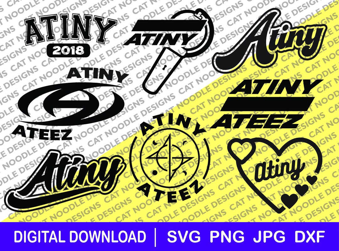 Atiny Ateez Logos, Download File, Dxf, Png, Cricut, Gift, Ateez Svg ...