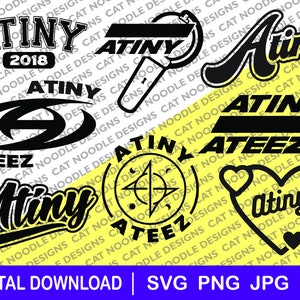 Ateez Logos, Download File, Dxf, Png, Cricut, Gift, Ateez Svg, Kpop Svg ...