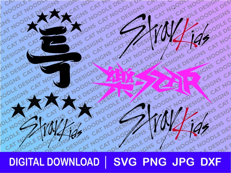 Stray Kids Logos, Download File, Dxf, Png, Cricut, Gift, Stray Kids Svg ...