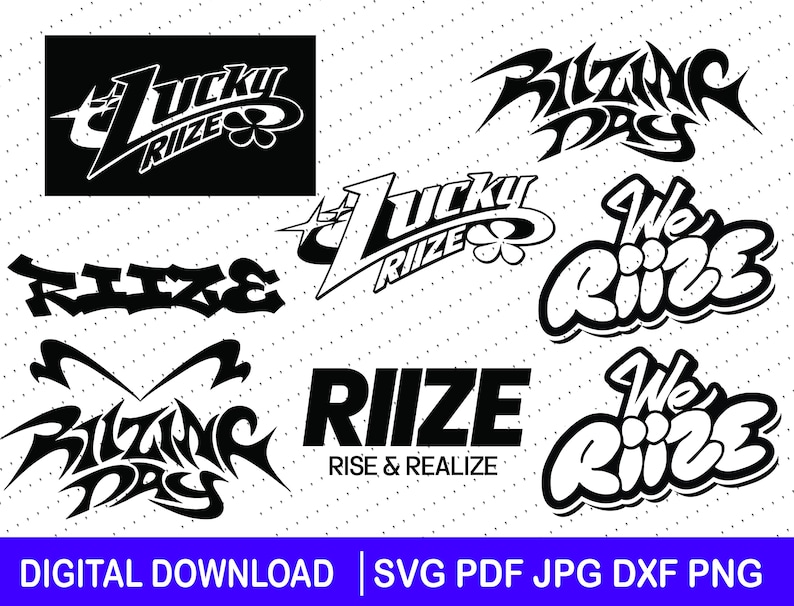 Riize Logos, Download File, Dxf, Png, Svg, Pdf, Jpg Cricut, Gift, Kpop ...