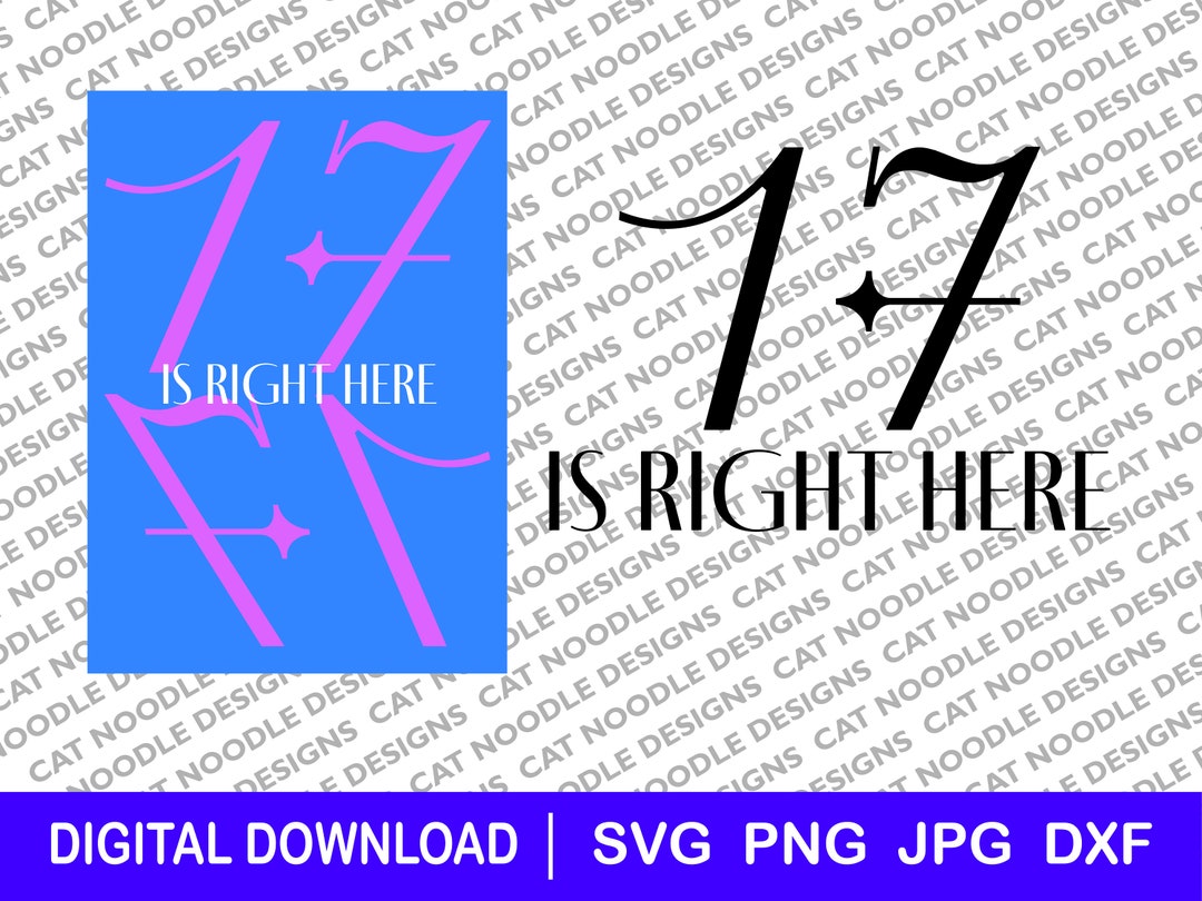Seventeen Kpop Svg, Download File, Dxf, Png, Cricut, Kpop Svg ...