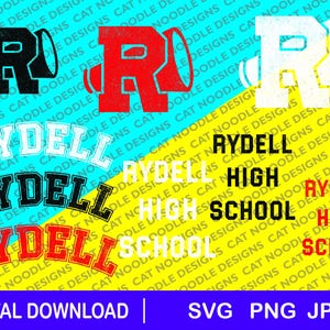 Rydell High School Cut Files, Download, Cricut, Svg, Png, Jpg, Grease ...