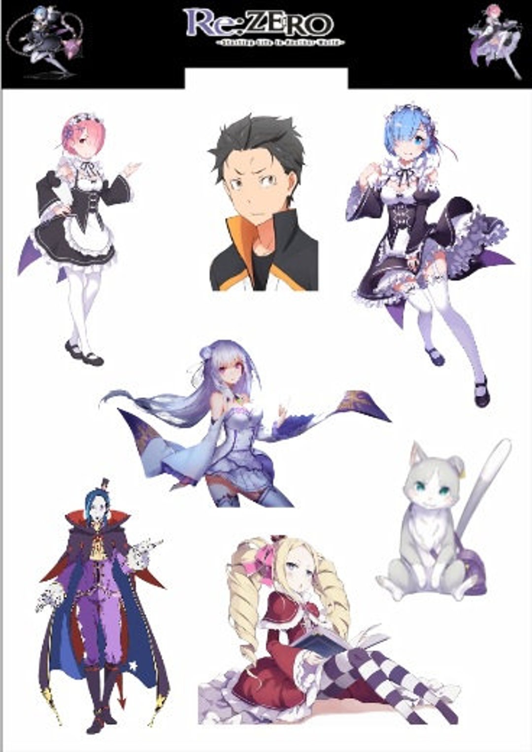 Re: Zero Sticker Sheet - Etsy