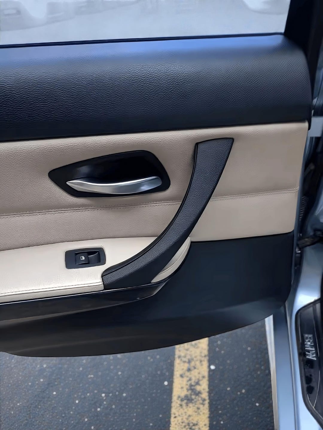 BMW E90 E91 E92 E93 Black Interior Door Pull Handle Replacement - 2 Pcs ...