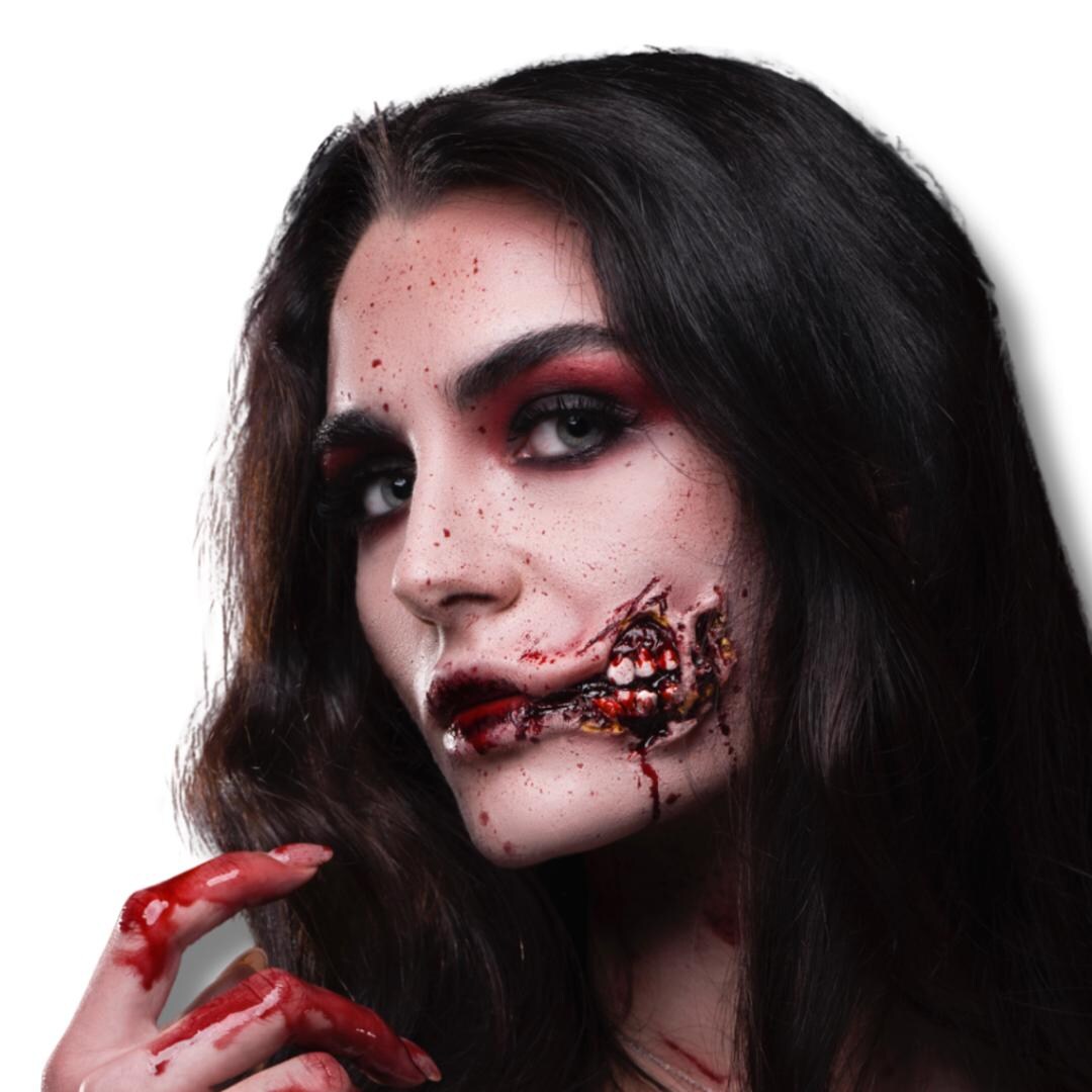 The Zombie Make-up Kit, Face and Body Silicone Prosthetics for Cosplay ...