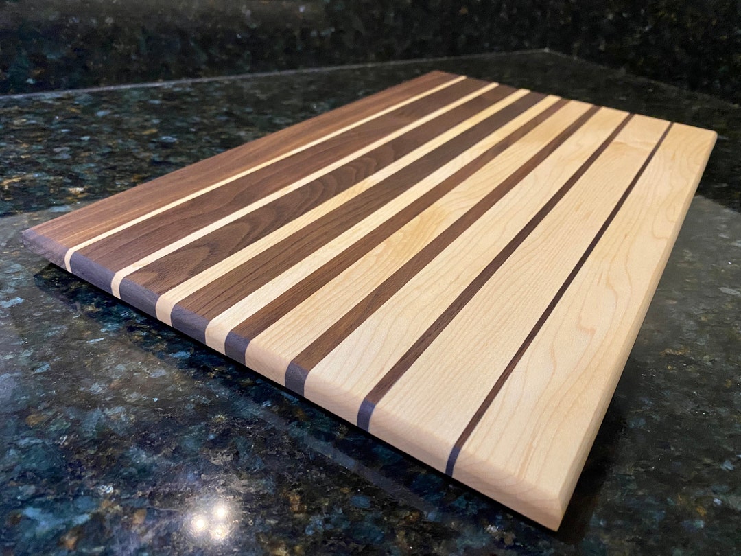 Gradient Style Wooden Cutting Board- Walnut and Maple - Etsy