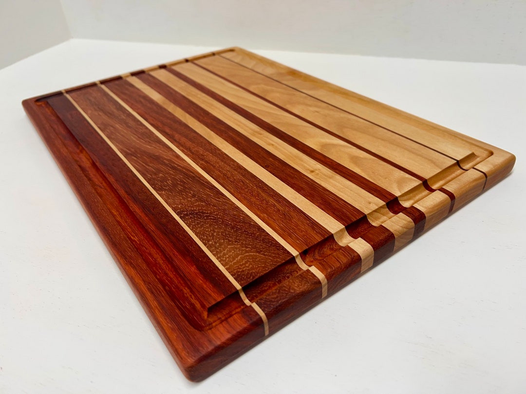 Handmade Wooden Gradient Style Cutting Board- Maple and Padauk - Etsy
