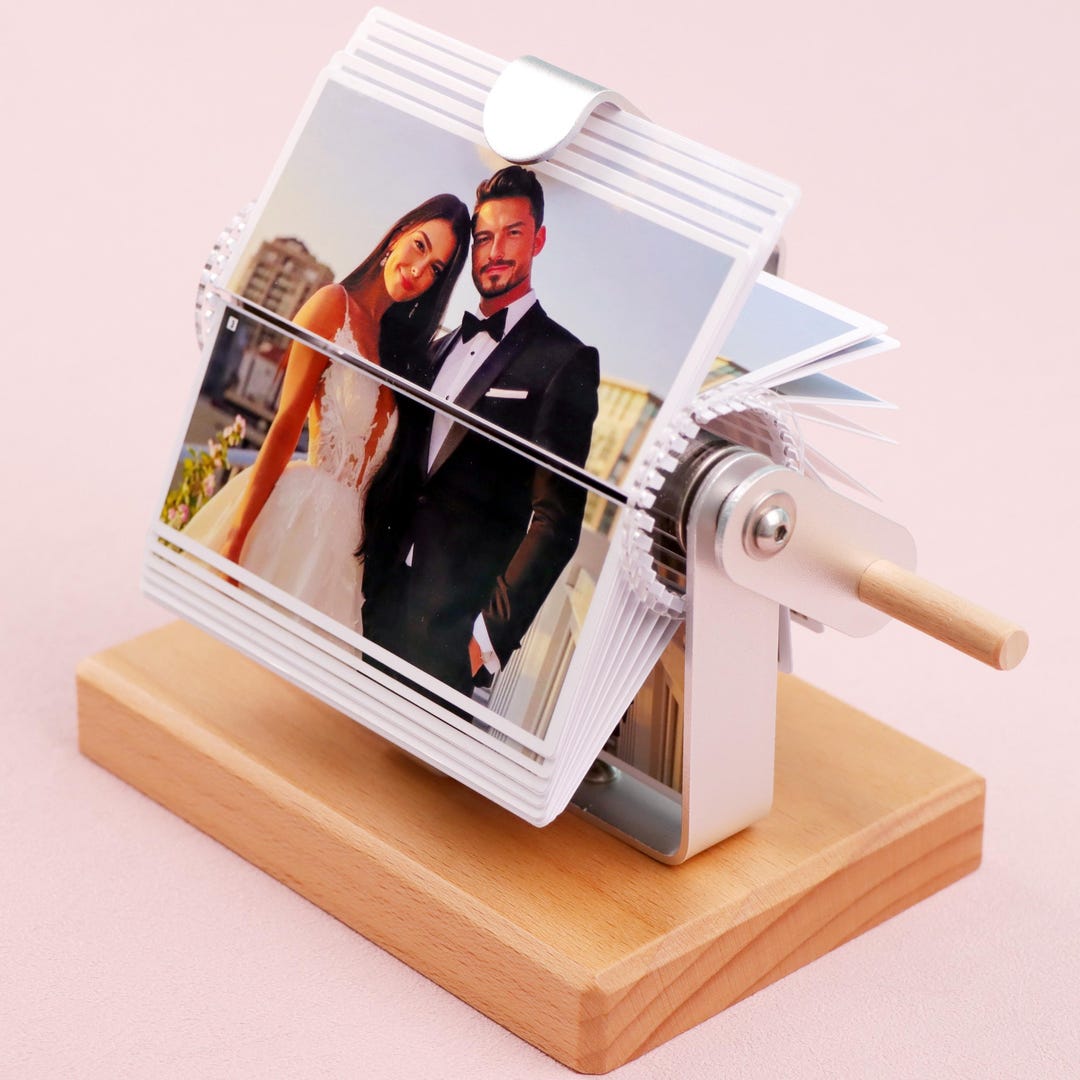 Personalized Flip Book Photo/video Rotating Albums, Memory in Motion ...