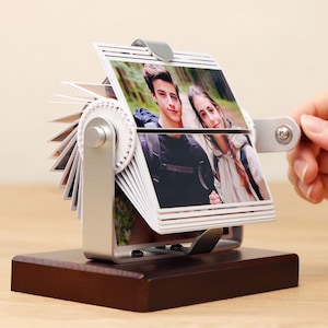 Custom Hand Crank Photo Album - Personalized Rotation Photo Album ...