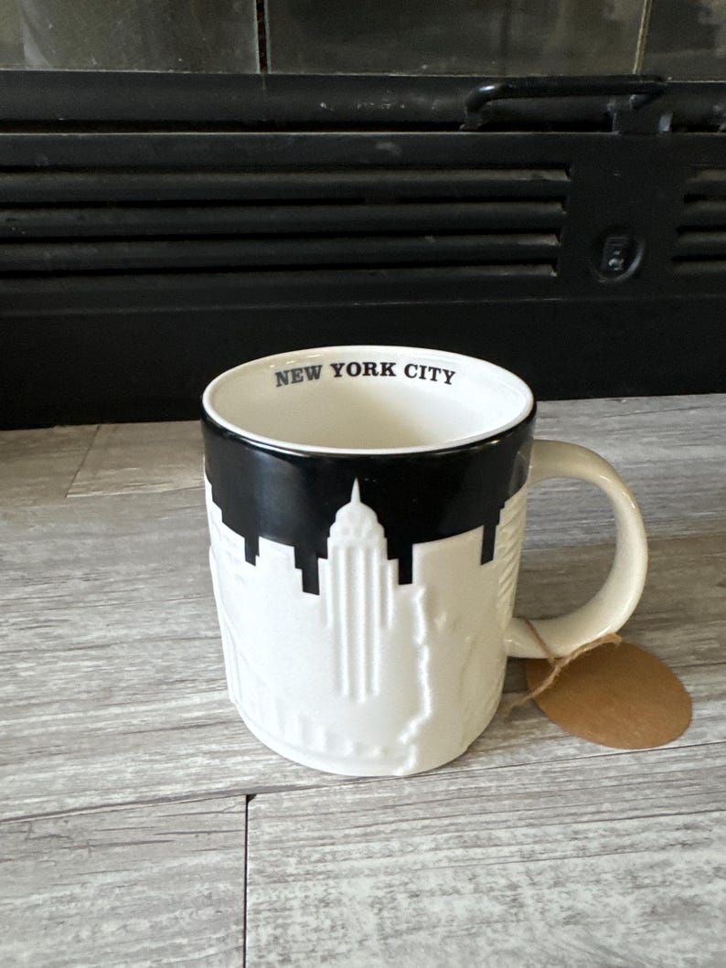 Rare Starbucks New York City Collectors Mug 2012 City Relief Series B&W ...