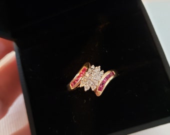 Ruby Waterfall Ring | Etsy