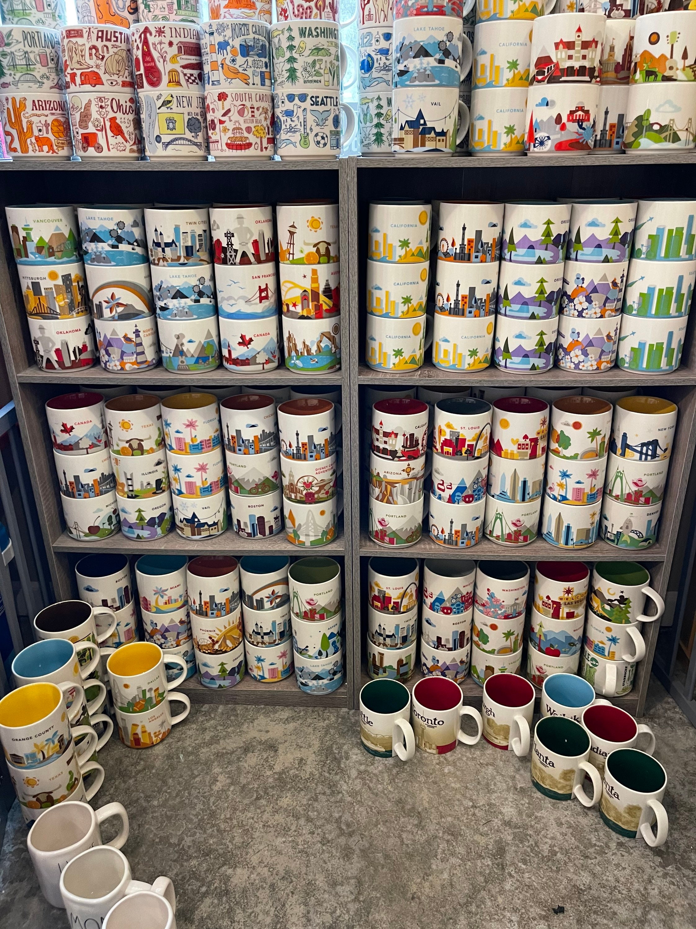 Rare Collection You Are Here Starbucks 14 Oz Mugs. - Etsy