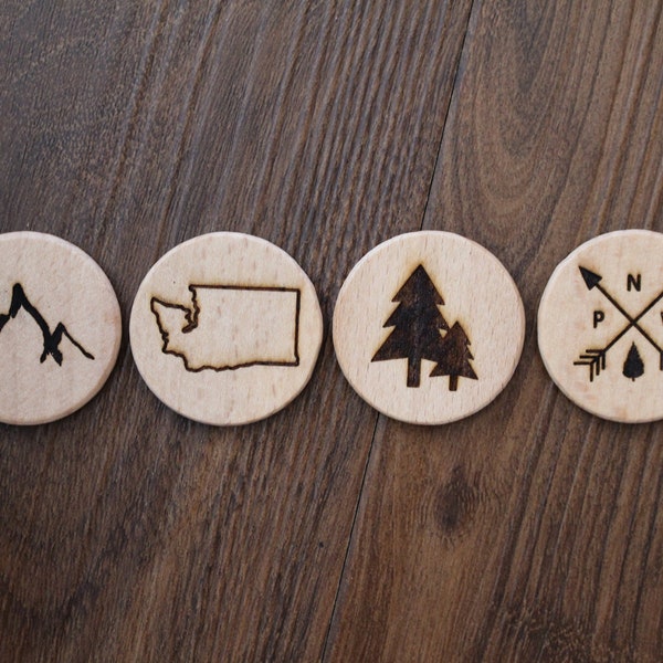 Wood Magnets - Etsy