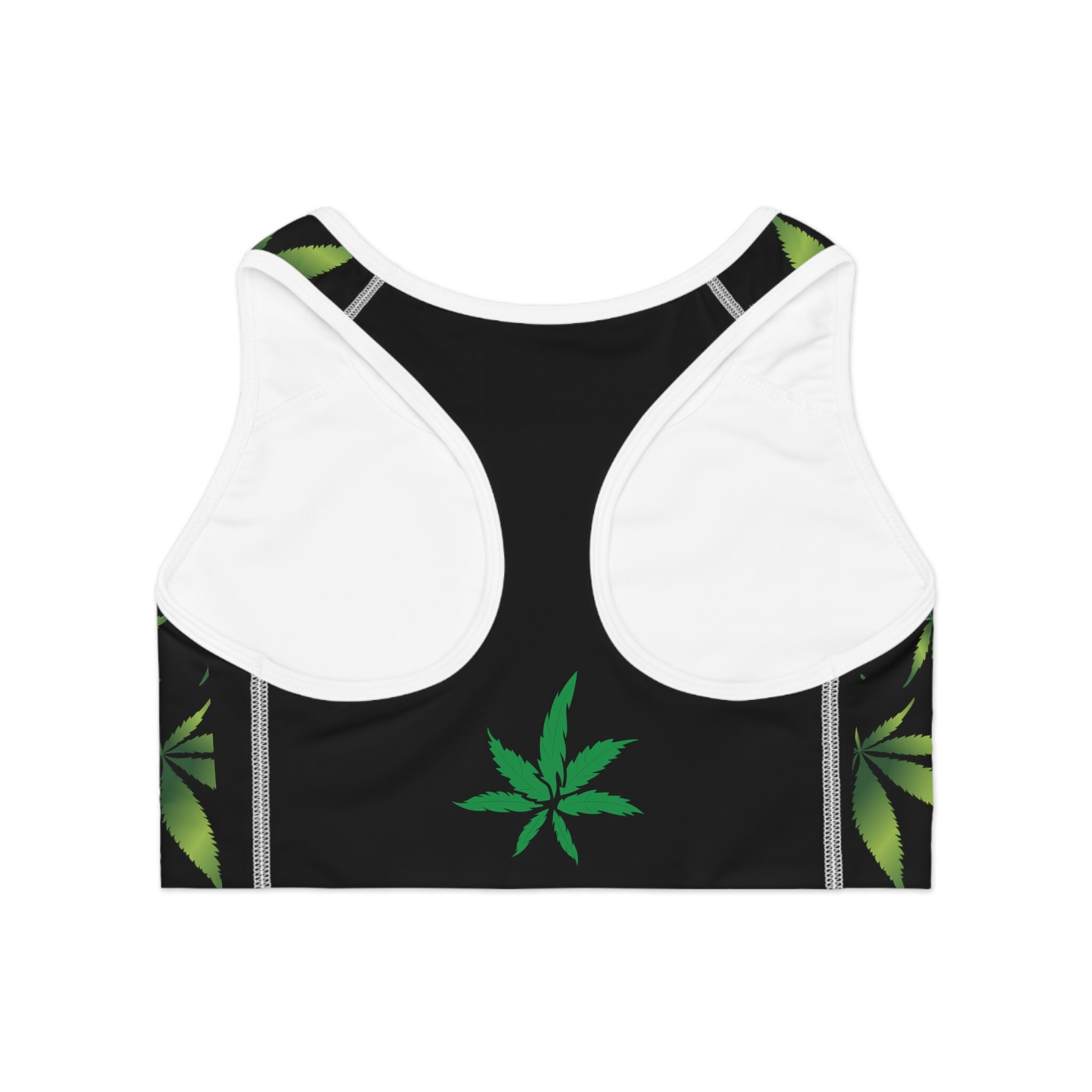 Cannabis Leaf Women's Yoga Sports Bra Marijuana Gift Ideas - Etsy