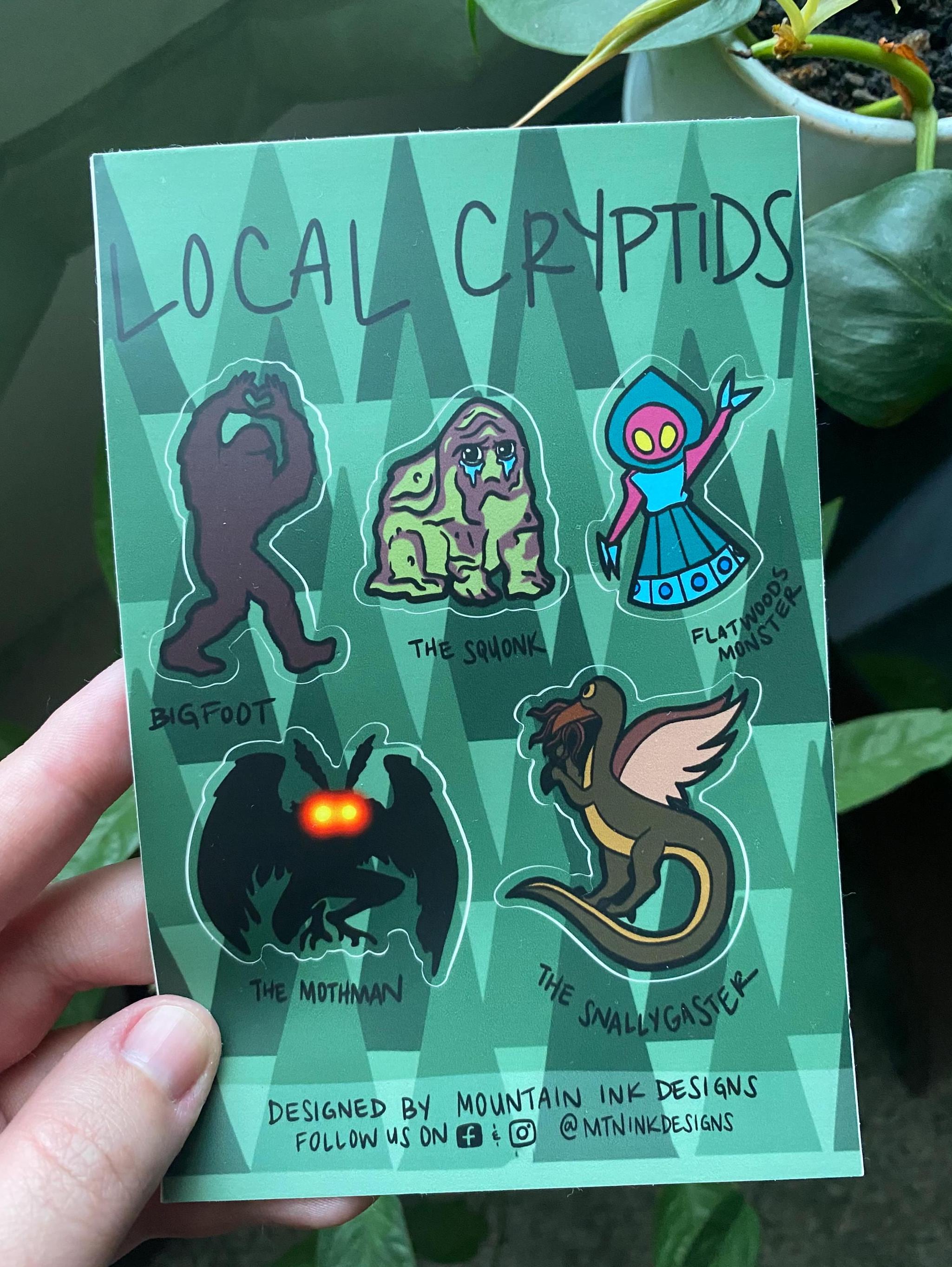 Cryptid Sticker Sheet - Etsy